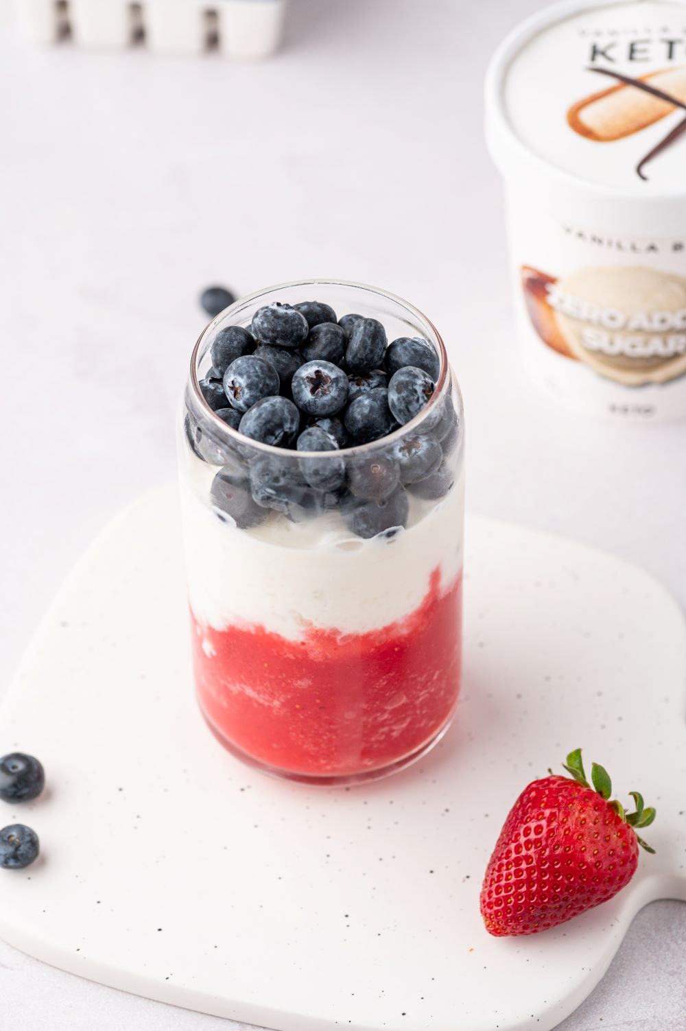Red, White, and Blue Float Recipe - Keto Pint Recipes